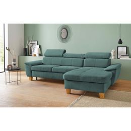 exxpo - sofa fashion Ecksofa &raquo;Enya, aufwendige Detailverarbeitung, hoher Sitzkomfort, bequem, L-Form&laquo; inkl. Kopfteilverstellung, wahlweise mit 