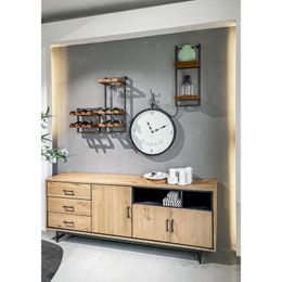 GUTMANN FACTORY Sideboard Kommode, Breite 120 cm beige MDF B/H/T: 120cm x 80cm x 43cm, 3 Stk., 3 Stk.