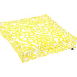 HOCK Sitzkissen &raquo;Paloma&laquo; in Blumen-Optik gelb Polyacryl B/L: 50cm x 50cm, 1 Stk.