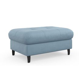 Sit & More sit&more Hocker &raquo;Marano&laquo; mit Stauraum blau 98% Polyester, 2% Polyamid B/H/T: 102cm x 43cm x 67cm, Soft clean,mit Stauraum,Fu&szlig;farbe:matt schwarz