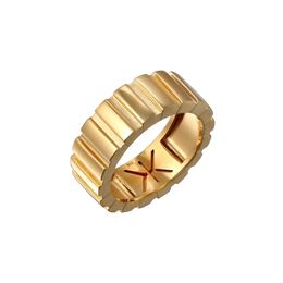 Kuzzoi Ring 925 Sterling Silber Herren Gr&ouml;&szlig;e 60 gold