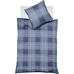 Fleuresse Bettw&auml;sche &raquo;Lech 4112&laquo; 3 Stk. Edelflanell, Baumwolle, in Gr. 135x200, 155x220, 200x200cm blau Flanell, Obermaterial: 100% Baumwolle B/L: 