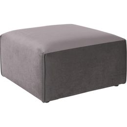 OTTO home Polsterhocker &raquo;N&ouml;re&laquo; Modul - zum Zusammenstellen; in vielen Bezugsqualit&auml;ten und Farben grau Samtoptik (100% Polyester);Struktur (100% 