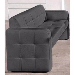 exxpo - sofa fashion 2-Sitzer &raquo;Barista, modern und bequem, hoher Sitzkomfort&laquo; moderne Sitz- und R&uuml;ckenverarbeitung, frei im Raum stellbar grau B/H/T: 
