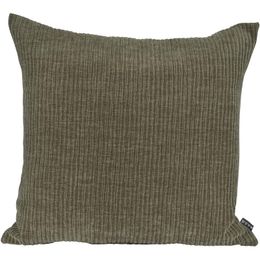 HOCK Dekokissen &raquo;Jonny&laquo; Cordkissen inkl. F&uuml;llung, 45x45cm, Dekokissen, strukturiert gr&uuml;n Obermaterial: 100% Polyester. F&uuml;llung: 100% Polyester B/L: 45cm x 