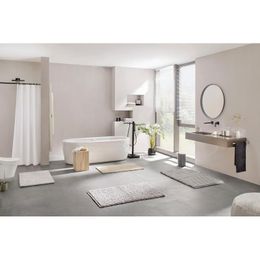 Kleine Wolke Badematte &raquo;Avera, Badvorleger, Badezimmer Teppich&laquo; H&ouml;he 50 mm fu&szlig;bodenheizungsgeeignet Badteppich, Uni Farben, handgewebt, quadratisch & rechteckig 