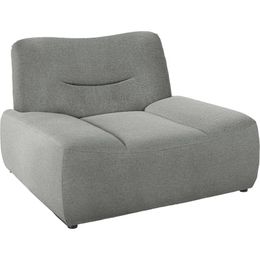 DOMO collection Sessel &raquo;Cesena modern, elegante flache Armlehnen, komfortabel&laquo; grau Struktur fein, B/H/T: 122cm x 81cm x 109cm