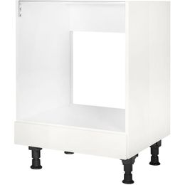 Nobilia Herdumbauschrank &raquo;"Flash", vormontiert, mit h&ouml;henverstellbaren Sockelf&uuml;&szlig;en,&laquo; mit Backofenschublade, Breite 60 cm wei&szlig; B/H/T: 60cm x 87cm x 