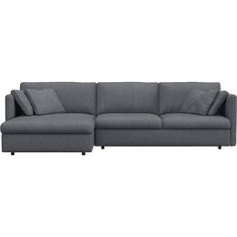 FLEXLUX Ecksofa &raquo;Lovane&laquo; Weich & anschmiegsam, gro&szlig;e Sitztiefe auf Kaltschaum, Dekokissen inkl. blau 62% Polyester/14% Cotton/7% Linen B/H/T: 290cm x 
