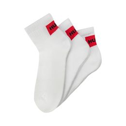 Hugo Underwear Herren HUGO Underwear Freizeitsocken Packung, 3er, 3 Paar tlg. mit kontrastfarbenem HUGO Logo wei&szlig; 39-42