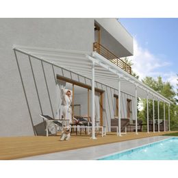 Terrassendach &raquo;Feria Alu Terrassen&uuml;berdachung&laquo; einfache DIY Montage wei&szlig; Aluminium, Polycarbonat (PC) B/H/T: 1.276cm x 305cm x 294cm
