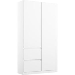 Rauch Dreht&uuml;renschrank &raquo;Kleiderschrank Schrank Garderobe W&auml;scheschrank Ankleide NIDDA&laquo; Breiten 91/136/181 cm, H&ouml;he 197 cm, grifflose Front sowie Push-