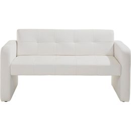 exxpo - sofa fashion 2-Sitzer &raquo;Barista, modern und bequem, hoher Sitzkomfort&laquo; moderne Sitz- und R&uuml;ckenverarbeitung, frei im Raum stellbar wei&szlig; B/H/T: 
