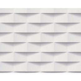 Livingwalls living walls Vliestapete &raquo;Scandinavian&laquo; 3D-Optik geometrisch grafisch leicht strukturiert Grafik Tapete 3D Effekt Tapeten Wohnzimmer Schlafzimmer 
