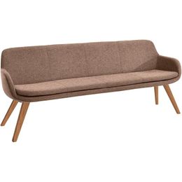Musterring Essbank &raquo;Tavia&laquo; Stativgestell Wildeiche massiv ge&ouml;lt, Breite 180, 200 oder 220 cm braun 100% PES B/H/T: 200cm x 87cm x 66cm, Chenille