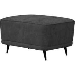 Home Affaire Polsterhocker &raquo;Ashly&laquo; in 3 Bezugsvarianten, Boucl&eacute;, Samtoptik und Struktur weich. grau 100% Polyester B/H/T: 77cm x 46cm x 60cm, Struktur