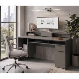 OTTO home Schreibtisch &raquo;Peooria Computertisch mit Monitoraufsatz & Towerfach, viel Stauraum&laquo; B&uuml;roschreibtisch, Gamingtisch mit Schublade, modern, 