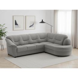Sit & More sit&more Ecksofa &raquo;Savona&laquo; mit Federkern, optional mit Schlaffunktion B/H/T: 267cm x 90cm x 206cm, Flachgewebe, Ottomane rechts, ohne Bettfunktion