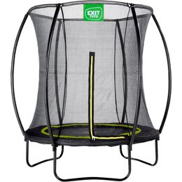 EXIT Gartentrampolin &raquo;Silhouette&laquo; mit Sicherheitsnetz schwarz Einheitsgr&ouml;&szlig;e