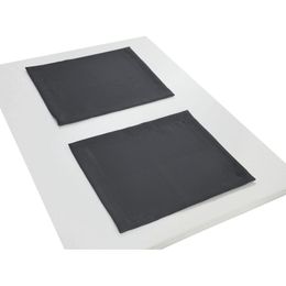 Adam Platzset &raquo;Uni Collection&laquo; blau Obermaterial: 100% Baumwolle B/L: 30cm x 40cm, 2 Stk., Bio-Baumwolle, eckig