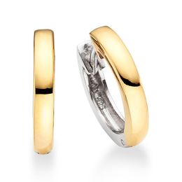 Bruno Banani Damen Paar Creolen &raquo;Schmuck Geschenk Silber 925 Ohrschmuck Ohrringe&laquo; gold 17mm, Silber 925 (Sterlingsilber)