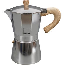 gnali & zani Espressokocher &raquo;Venezia&laquo; 9 Tassen, Induktion, Made in Italy grau 9