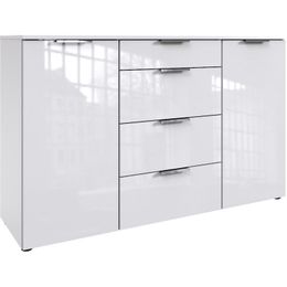 wimex Kombikommode &raquo;level36 D by fresh to go&laquo; mit lackierten Hochglanz Fronten, soft-close Funktion, 135cm breit wei&szlig; Holzwerkstoff B/H/T: 135cm x 84cm x 