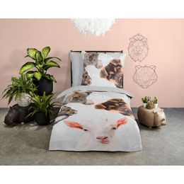 Good Morning Kinderbettw&auml;sche &raquo;Semmie&laquo; 2 Stk. 100% Baumwolle, 135x200, Rei&szlig;verschluss, Wendeoptik, Kind, Tier bunt Renforc&eacute;, Obermaterial: 100% 