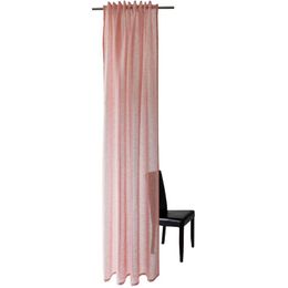 HOMING Gardine &raquo;Oskar&laquo; verdeckte Schlaufen 1 Stk. tlg. Fertigschal rosa Polyester 245cm, verdeckte Schlaufen, 140cm