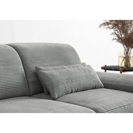 Sit & More sit&more Sofakissen &raquo;Cabana&laquo; wahlweise 2er- oder 3er-Nierenkissen-Set silber 100% Polyester B/H/T: 65cm x 25cm x 10cm, Breitcord, 2er-Set