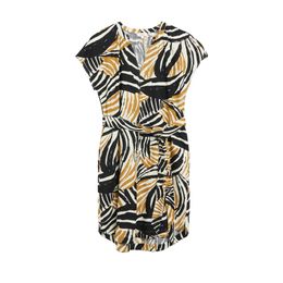 s.Oliver Kleid Damen Gr&ouml;&szlig;e 34 honig / schwarz / wei&szlig; Sommerkleid