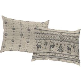 WIRTH Dekokissen &raquo;Romo&laquo; Kissenh&uuml;lle ohne F&uuml;llung, 2 St&uuml;ck gold Baumwolle, Polyester B/L: 40cm x 60cm, 2 Stk.