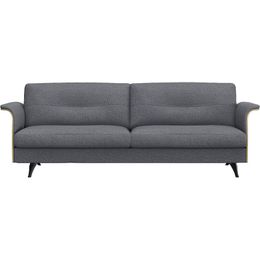 FLEXLUX 3-Sitzer &raquo;Glow bequem und komfortabel durch hochwertigen Sitzaufbau, Designsofa&laquo; Skandinavisches Design, In hochwertiger Verarbeitung blau 62%