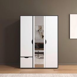 Rauch Dreht&uuml;renschrank &raquo;Kleiderschrank Schrank Garderobe W&auml;scheschrank NARAI mit Schubladen&laquo; in 3 verschiedenen Ausstattungen BASIC/CLASSIC/PREMIUM, 