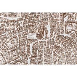 ARCHITECTS PAPER Fototapete &raquo;Atelier 47 Ancient City View 3&laquo; Stadt glatt Vlies, Wand, Schr&auml;ge, Decke orange Vlies B/L: 4m x 2,7m