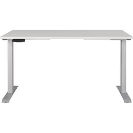 Germania Schreibtisch &raquo;GW-Agenda elektrisch h&ouml;henverstellbar (72-120 cm)&laquo; mit Memory-Funktion & USB-Ladestation, verschiedenen Breiten silber B/H/T: 