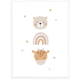 Baby Best Babydecke mit liebevollem Motiv bunt Polyester B/L: 75cm x 100cm