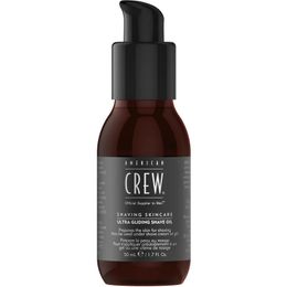 American Crew Herren Bart&ouml;l &raquo;ULTRA GLIDING SHAVE OIL&laquo; ohne &ouml;lige R&uuml;ckst&auml;nde, alle Barttypen, pflegend grau 50ml