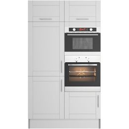 Optifit K&uuml;che &raquo;Ahus, Hochschrankmodul&laquo; Breite 120 cm,wahlweise mit E-Ger&auml;ten,Soft-Close-Funktion schwarz B/H/T: 120cm x 211,8cm x 58,4cm, ohne E-