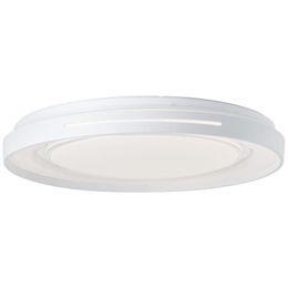 Brilliant LED Deckenleuchte &raquo;Barty&laquo; 1 Stk. Farbwechsler dimmbar- mit Fernbedienung - mit Nachtlichtfunktion wei&szlig; 1, &Oslash; 48,5cm H: 6,5cm, 1 Stk.