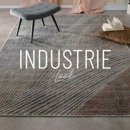 Wecon Home Teppich &raquo;Skai&laquo; rechteckig 6 mm H&ouml;he VIskose/Wolle, modern, abstrakt, handgetuftet, robust, pflegeleicht braun Schurwolle B : 110cm 1 Stk., 