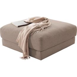 3C Candy Polsterhocker &raquo;Enisa II&laquo; passend zur Serie "Enisa II", wahlweise mit Flecken-Schutz-Bezug grau 85% Polyester, 15% Viskose B/H/T: 100cm x 49cm
