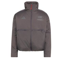 adidas Performance Sportjacke 'Audi Formula One Team Engineers And Marketing' Herren Gr&ouml;&szlig;e S grau / schlammfarben