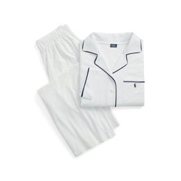 Polo Ralph Lauren Pyjama ' Polo Essentials ' Damen Gr&ouml;&szlig;e M wei&szlig; Sommerkleid