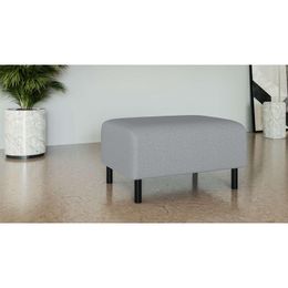 Home Affaire Polsterhocker &raquo;Glandine&laquo; grau 100% Polyester B/H/T: 70cm x 44cm x 50cm, Struktur