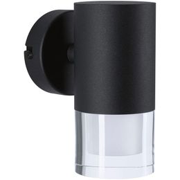 Paulmann Wandleuchte &raquo;Selection Bathroom Wand-/Deckenleuchte Kame IP44 Signalschwarz&laquo; 1 Stk. Warmwei&szlig; schwarz 1, H: 16cm, 1 Stk.
