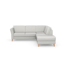 Sit & More sit&more Ecksofa &raquo;Visby L-Form&laquo; Wahlweise mit Schlaffunktion und Stauraum, frei im Raum stellbar grau B/H/T: 248cm x 87cm x 213cm, Soft clean, 