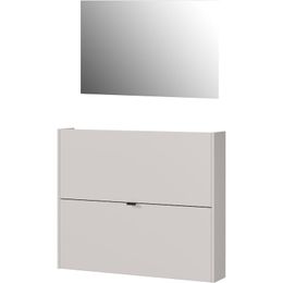 Germania Garderoben-Set &raquo;GW-Ameca&laquo; 2 Stk. tlg. beige Spanplatte B/H/T: 100cmcm x 200cmcm x 18cmcm, ohne Garderobenpaneel