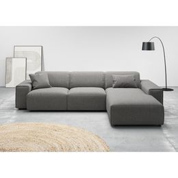Home Affaire Ecksofa &raquo;Glimminge auch in Breitcord, Feincord, Boucl&eacute; + Easy care-Bezug&laquo; L-Form, Breite 294, Zierkissen grau 100% Polyester B/H/T: 294cm