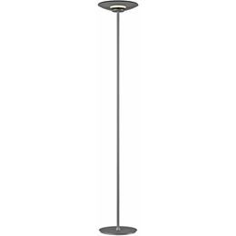 Neuhaus PURE LED Stehlampe &raquo;PURE Moon&laquo; LED-Board 1 Stk. Warmwei&szlig; Stufenloses dimmen per Touchdimmer, Rauchglas grau 1, &Oslash; 32cm H: 180cm, 1 Stk.